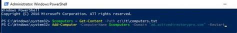 join computer to domain using powershell active directory pro