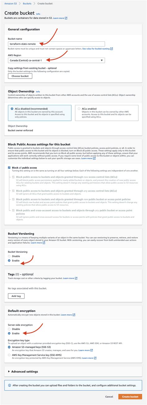 terraform standard backends s3 with versioning and state locking with