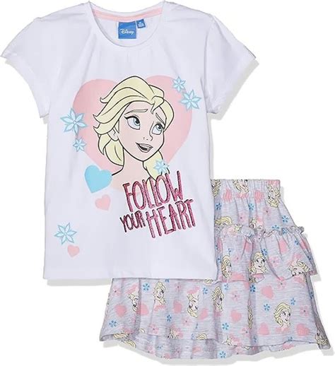 Disney Frozen Top And Rock Mädchen Sommer Set Rock Und T Shirt Frozen Die