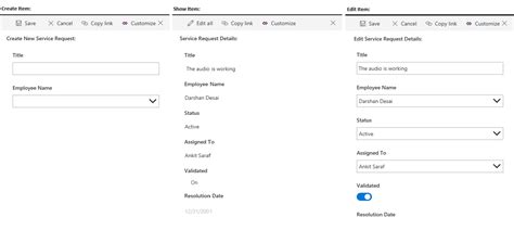 sharepoint custom forms build separate forms to create