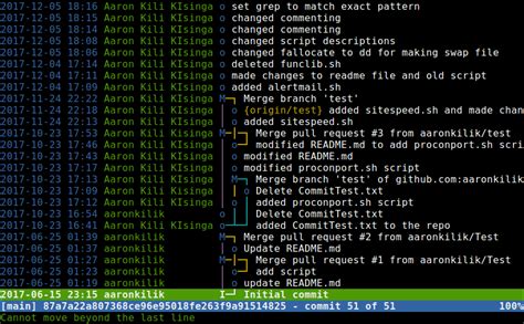 tig a command line browser for git repositories
