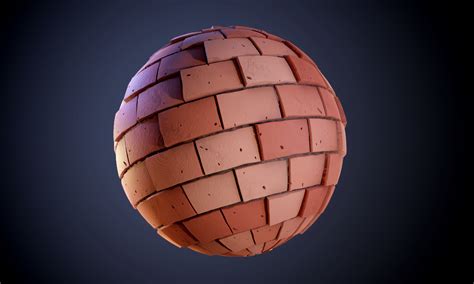 brick stylized seamless pbr texture texture cgtrader