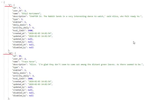 laravel return json query grtyred