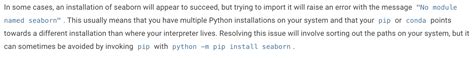 modulenotfounderror no module named ‘seaborn in jupyter