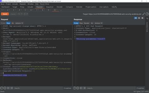 csrf where token is duplicated in cookieをやってみた shikata ga nai