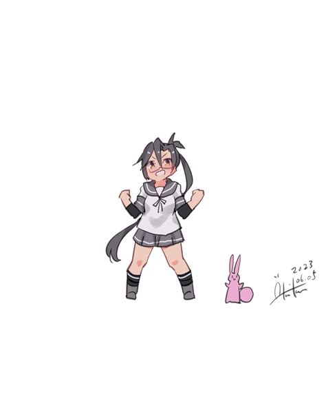 艦これ「天霧『全開でいくぜ提督ぅ 』 艦これ版深夜の真剣お絵描き60分一本勝負 艦こ」 あき缶 Inicaのイラスト