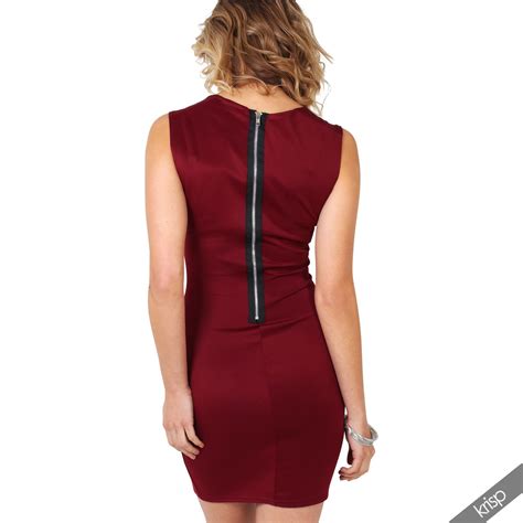 Krisp Womens Sexy Sleeveless Bandage Bodycon Dress Clubwear Ladies