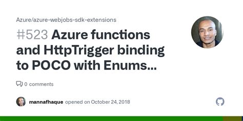 azure functions and trigger binding to poco with enums fails to