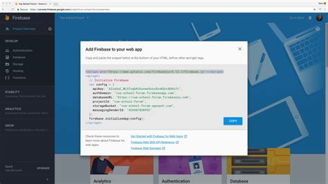 install firebase realtime database a vue js lesson from our