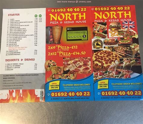 Online Menu Of North Kebab House Restaurant North Walsham United