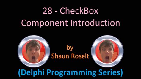 delphi programming series 28 checkbox component introduction youtube