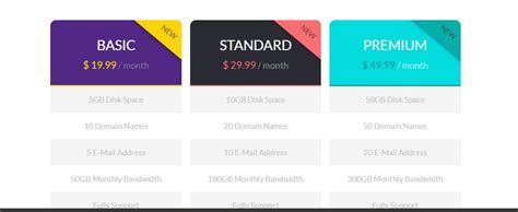 16 awesome comparison and pricing table templates to check