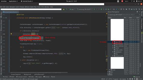 java how to save bitmap to app folder in android stack overflow