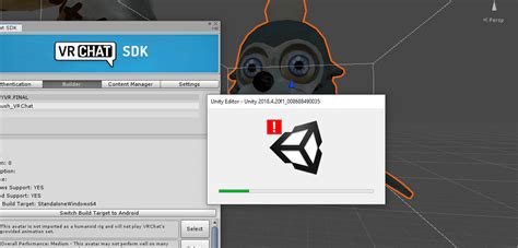 [help] unity crashes while trying to upload a model r vrchat