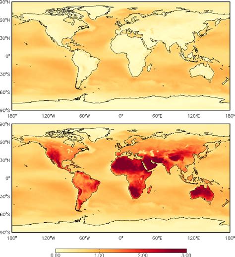 Annual Boundary Layer Height During Nighttime A And Daytime B From