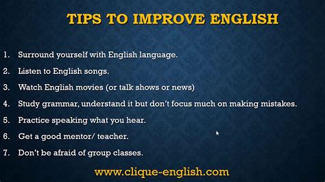 Tips To Improve English Learn English Quickly And Speak Fluently Youtube