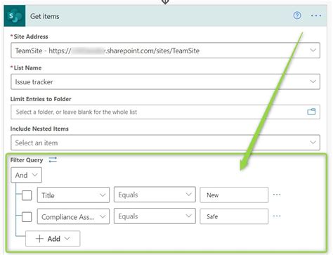 power automate filter sharepoint get items microsoft 365 atwork