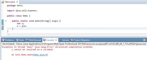 java中的s can t be resolved to a variable 是什么错误 百度知道