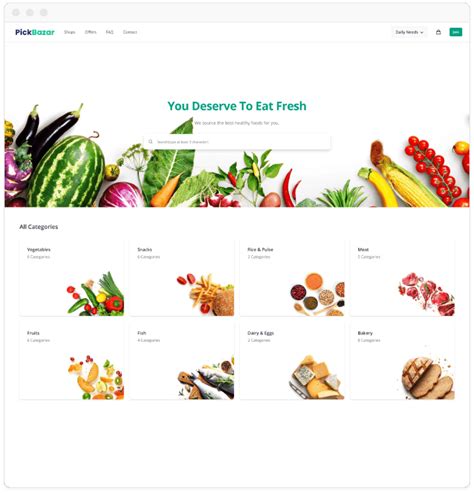 pickbazar react ecommerce template