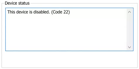 [solved] this device is disabled code 22 in device manager