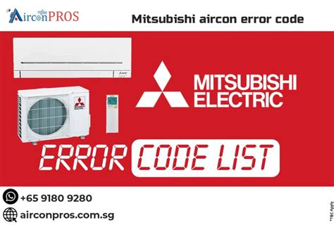 Mitsubishi Error Code Details And Solutions Best Aircon Service