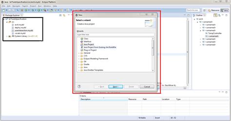java how to add project to create project wizard in eclipse stack