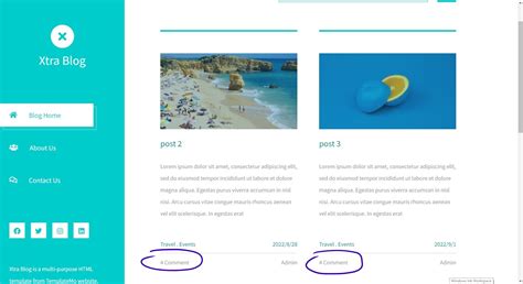 python display the number of comments of each post related to the
