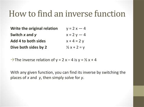 Ppt Inverse Functions Powerpoint Presentation Free Download Id 3602699