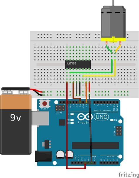h bridge motor driver in arduino iotguider