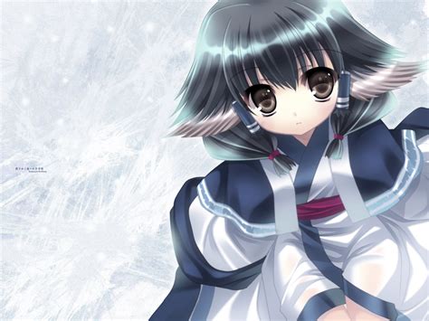Female Anime Character Wearing White And Black Suit With Black Short
