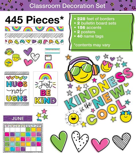 Carson Dellosa Kind Vibes Bright Classroom Décor Bundle
