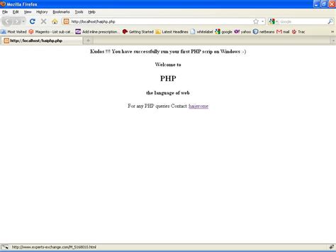 running your first php script on windows using xampp in your localhost
