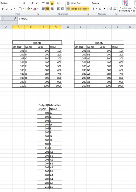 solved c with excel how to join to excel two sheets data into one