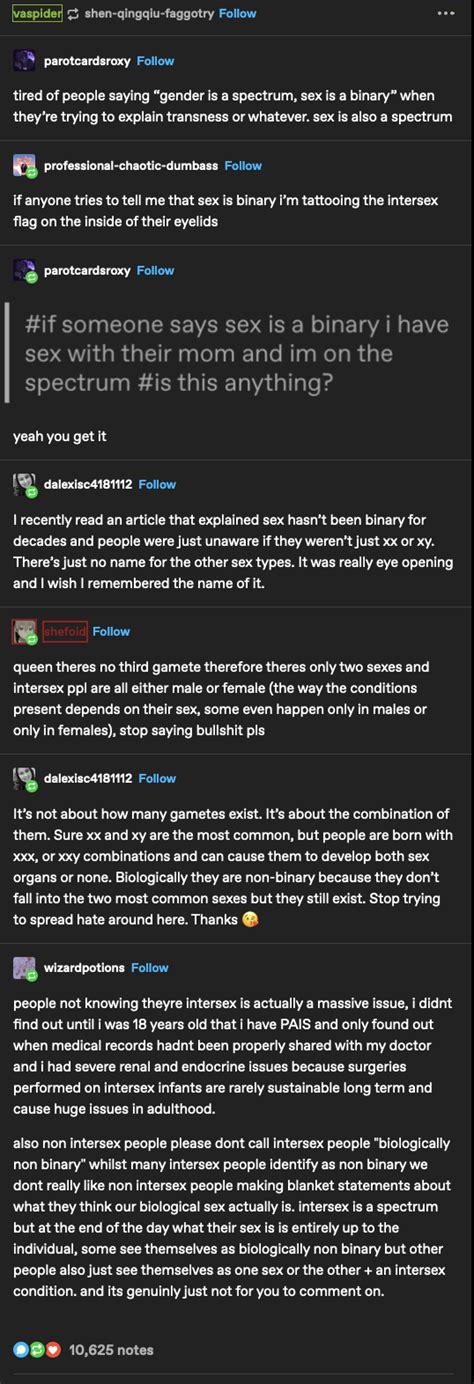 sex is a binary curatedtumblr