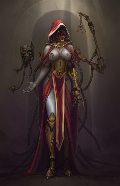 Artstation Tech Priestess Fortune Priestess Warhammer 40k