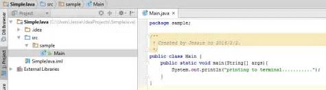 how to run a java application created in intellij at the