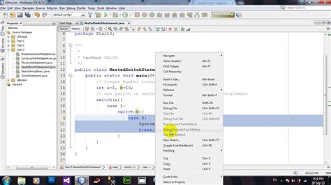 How To Nested Switch Statements In Java Netbeans Youtube