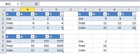 c excel vba vlookup when the source is query table or
