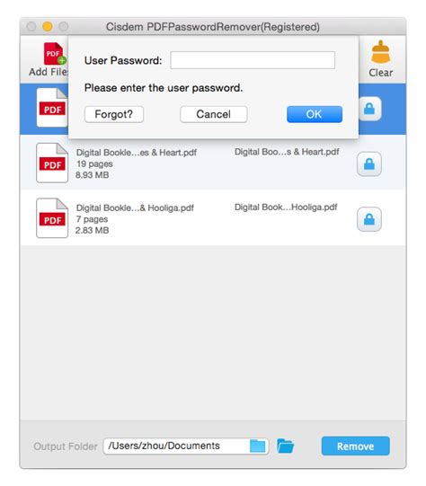 is there a way to unlock a user locked pdf file quora