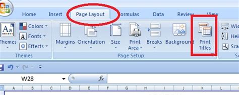 cara menggunakan print titles pada excel kompilasi excel