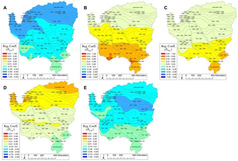 Spatial Importance Of The Five Explanatory Variables In Final Ndvi