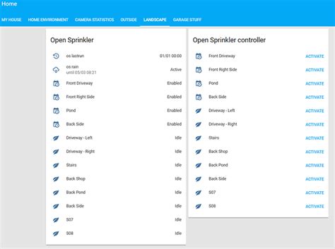 integrate with opensprinkler configuration home