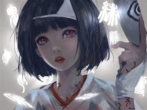Wlop Nora Noragami Noragami Highres 10s 1girl Black Hair Blunt
