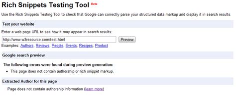 creativework tutorial w3resource