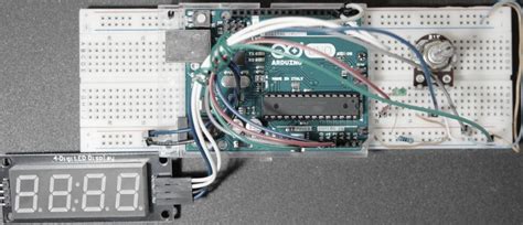 arduino 3 digit timer with led display microcontroller