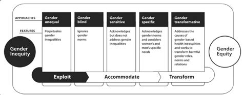 a continuum of approaches for integrating sex and gender