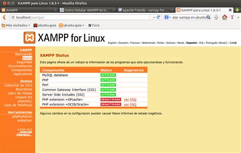 cirel ramos xampp instalación ubuntu