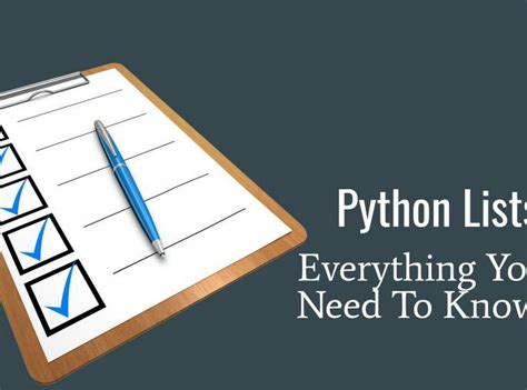 python lists everything you need to know embedded inventor