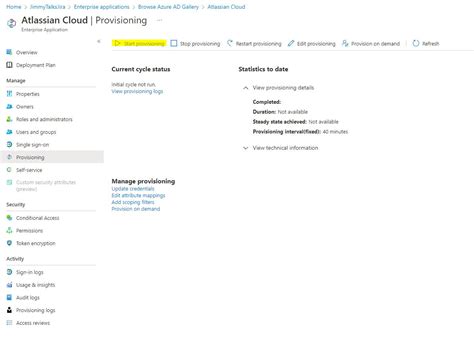how to atlassian access configure user provisioning with a third