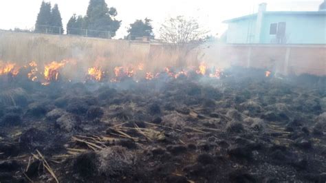 Alertan En Metepec Sobre Riesgo Por Incendio En Pastizales